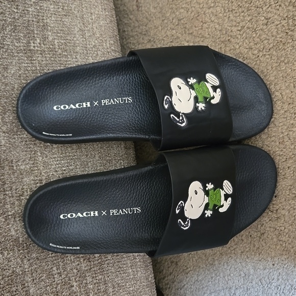 Coach | Shoes | Coach Peanuts Slides | Poshmark